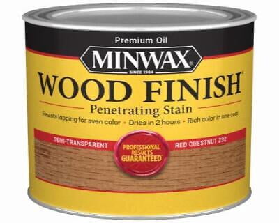 Minwax Wood Finish Transparent Red Chestnut Oil Based Wood Stain (Pack ...