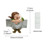 Hxlamzoo Clearance Resin Dwarf Adhesive Tape Garden Ornament Outdoor ...