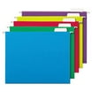 TRU RED Assorted Colored Hanging File Folders, 5 Tab, Letter Size, 25 ...