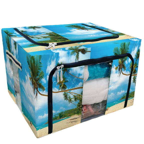 ABPHQTO Lighthouse Ocean Storage Bag Clear Window Storage Bins Boxes ...