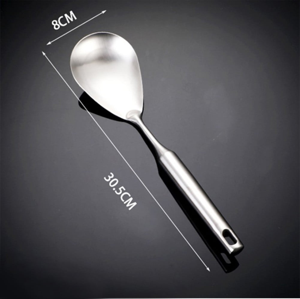 Gerich 304 Stainless Steel Long Handle Wok Spatula Shovel Spoon Cooking ...