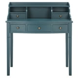 SAFAVIEH Landon Teal Writing Desk, 5-Drawer, Chic Pine Wood - Walmart.com
