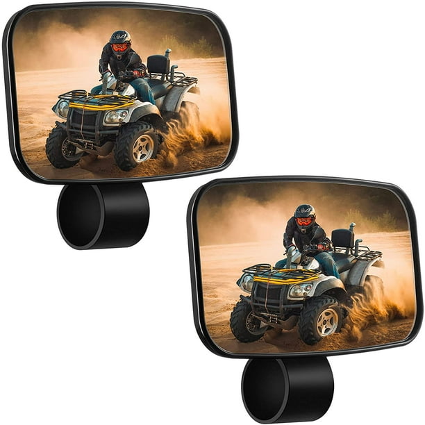 2 Pieces UTV Mirror UTV Wide Angle Rear View Mirror Large Clear ...