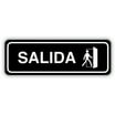 Signs ByLITA Standard Salida Sign (Black) - Small - Walmart.com