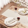 Beige Table Runner 90 Inch Long - Waterproof 210GSM Washable Reusable ...