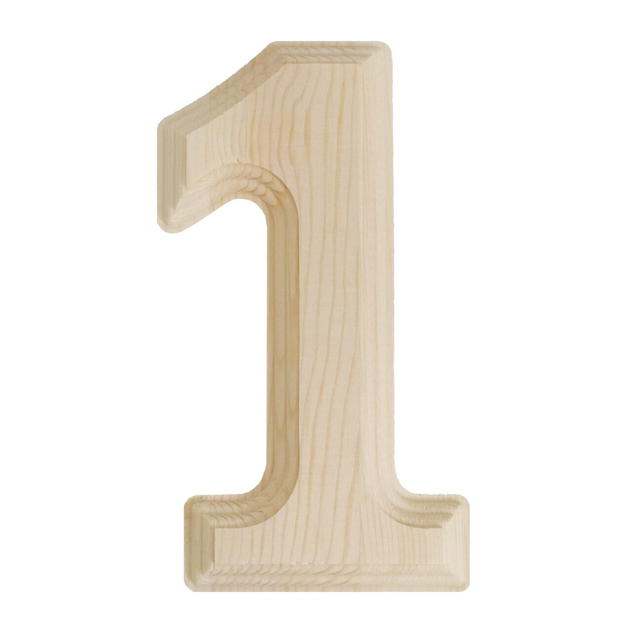 Crafts Central Pine Wood Beveled Wooden Numbers for Arts & Crafts ...