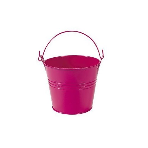 Hot Pink Pails With Handles - Party Decorations & Pails & Baskets ...