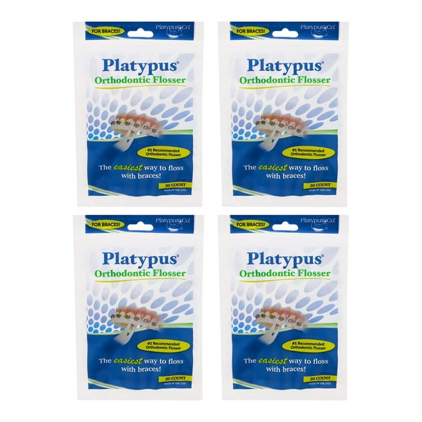 Platypus Orthodontic Flossers Multipack, Dental Floss Picks, 120 Pc ...