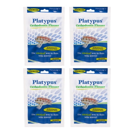 Platypus Orthodontic Flossers Multipack, Dental Floss Picks, 120 Pc ...