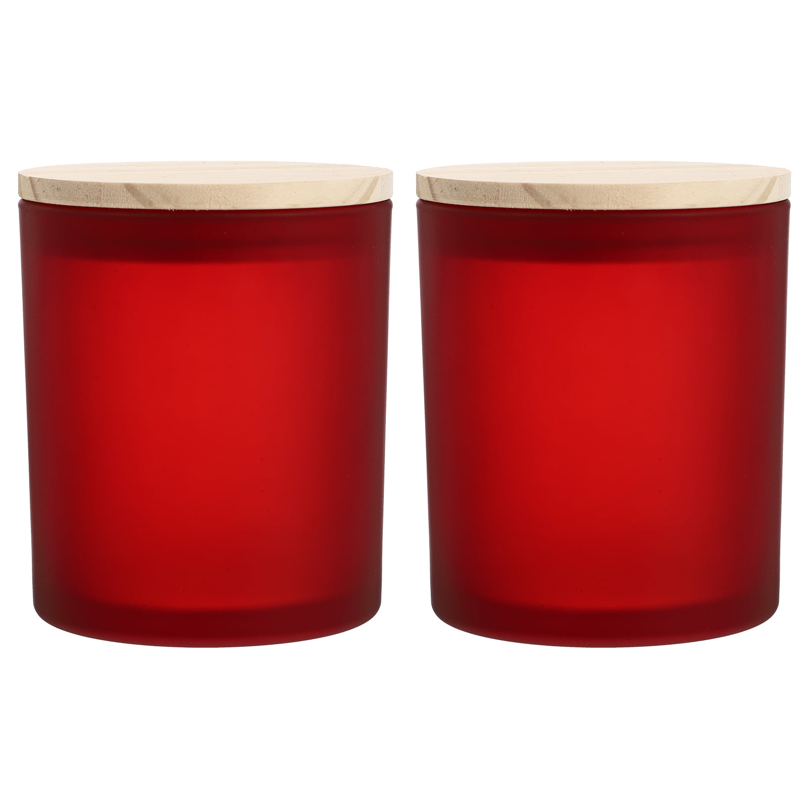 MasteelfCA 2Pcs Creative Glass Candle Cups Simple Style Candle Mugs ...