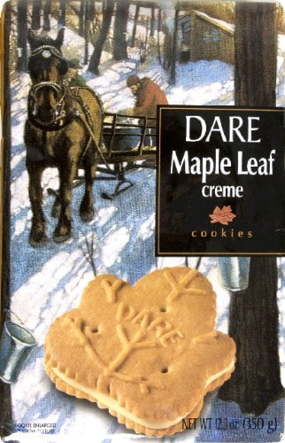 Dare Maple Leaf Creme Cookies Made with Real Maple Syrup 12.3 Oz ...