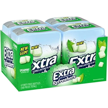 Extra Gum Peppermint Sugarfree Chewing Gum Mega Pack, 35 Sticks (Pack ...