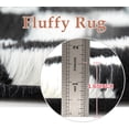 8x10 Black and White Area Rug Fluffy Shag Checkered Living Room Throw ...