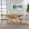 Noble House Harper Mid-Century Modern 5 Piece Dining Set, Dark Gray and ...