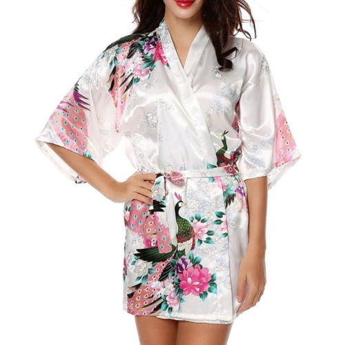 Floral Silk Robe