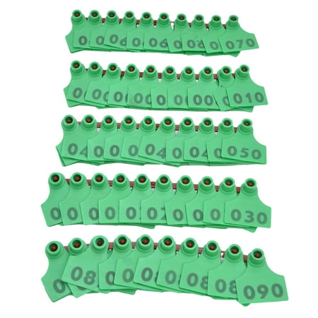 Number Ear Tag, TPU Ear Tag Number 001-100 For Farm For Poultry Farms ...