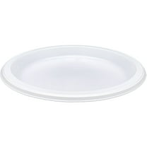 Genuine Joe 10-1/4" Large Plastic Plates - 125 / Pack - Disposable ...