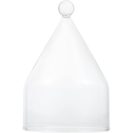 Clear Dome Cake Cover Smoking Cloche Dome Cover Glass Cake Pan Cover ...