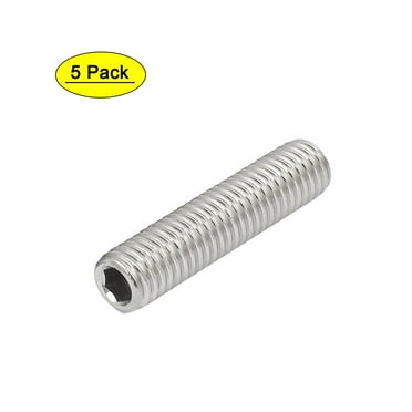 50 Pcs M4x8mm Internal Hex Socket Set Grub Screws Cone Point 304 Stainless Steel Screw - Walmart.com
