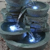 Modern Bowls Fountain with LED Lights - Walmart.com