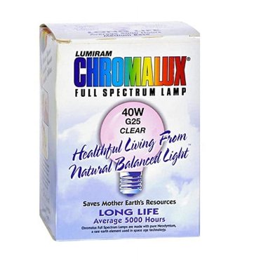 Chromalux Light Bulb Golbe Clear - 40w Bulb. - Walmart.com