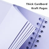 MOQIN Scrapbook 7x7 Inch DIY Scrapbook Album Hardcover Kraft Paper ...