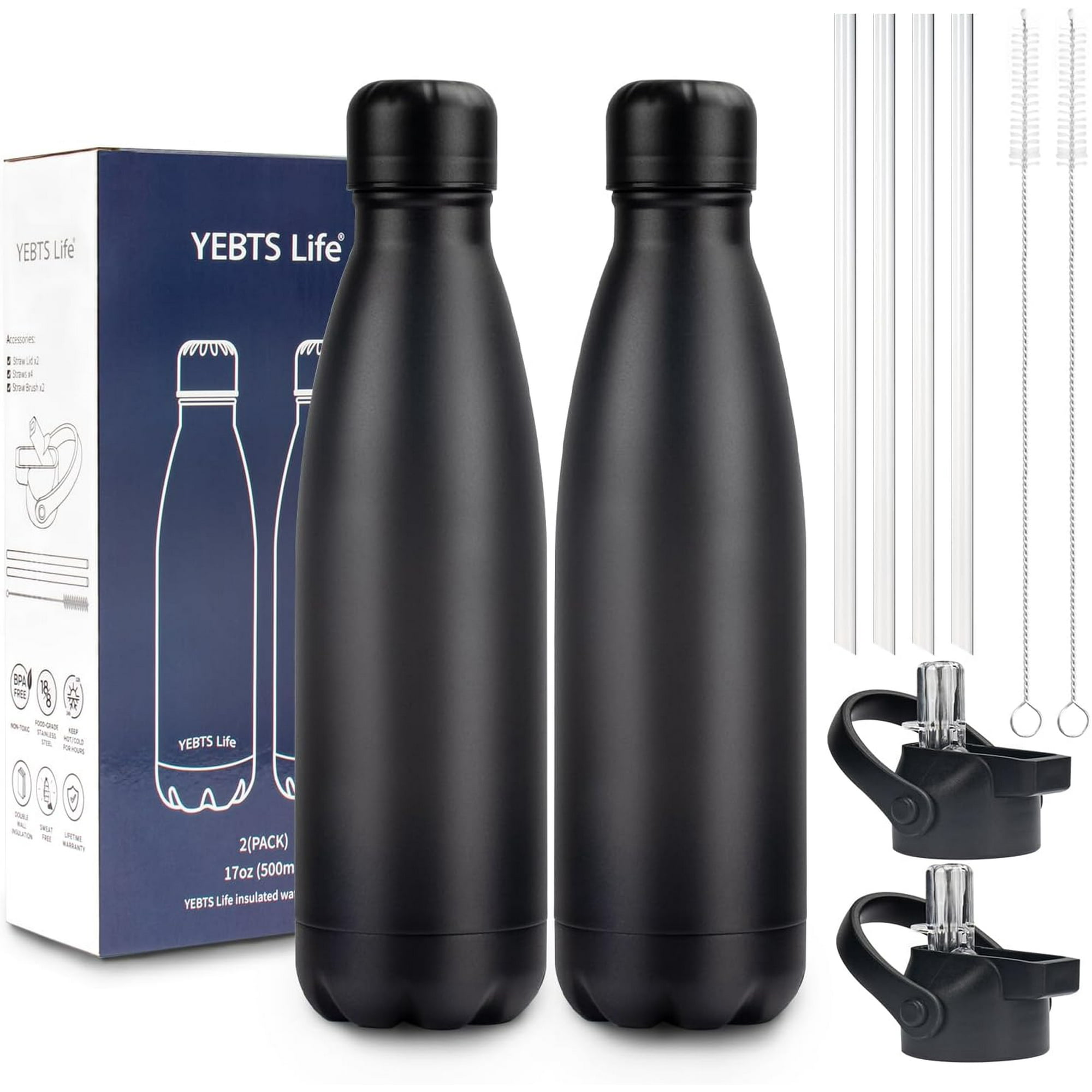 Click here for Siabc-Insulated Water Bottle  2 Pack-17oz Stainles... prices