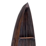 DecMode Brown Wood Boat Display Shelf, 9-Tier Shelving Unit, 3-Pieces ...