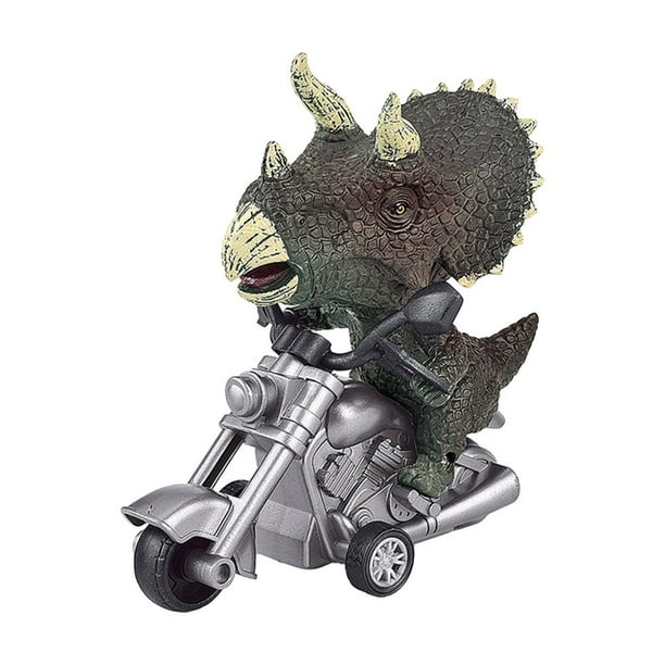 POINTERTECK Dinosaur Toy Cars Pack Friction Powered Motorcycle Game T ...