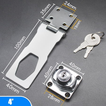 Silver Security Lock Sliding Door Cabinet For Letter Box Lock Practical ...