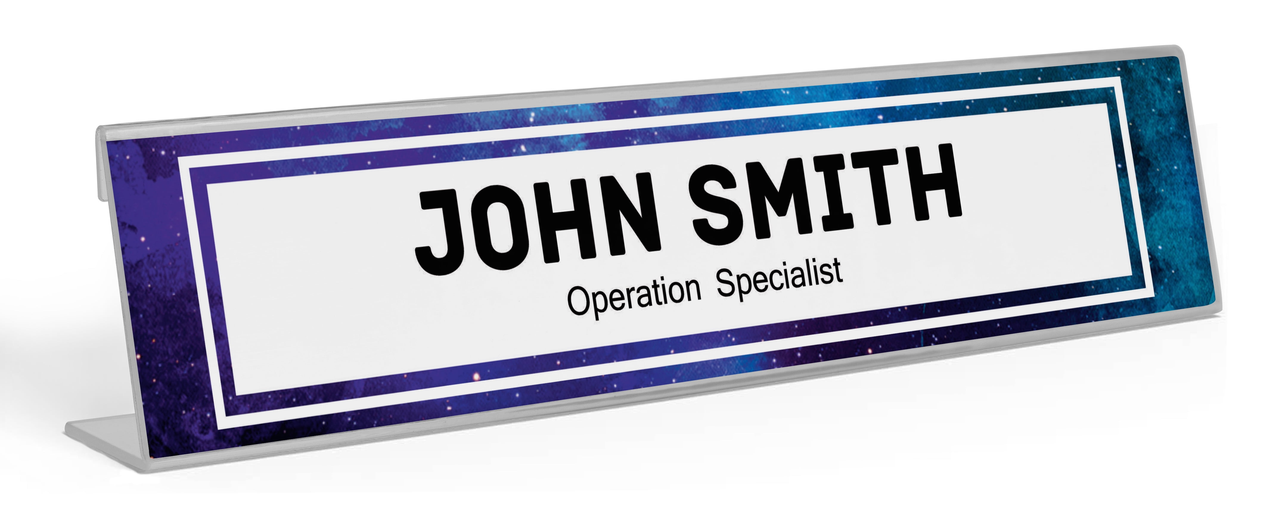 Printtoo Personalized Desk Name Plate Pretty Universe Custom Acrylic ...