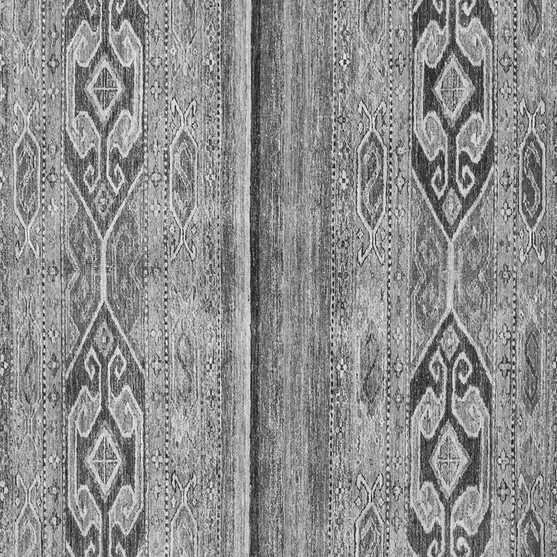 Ahgly Company Indoor Square Abstract Gray Modern Area Rugs, 7' Square ...