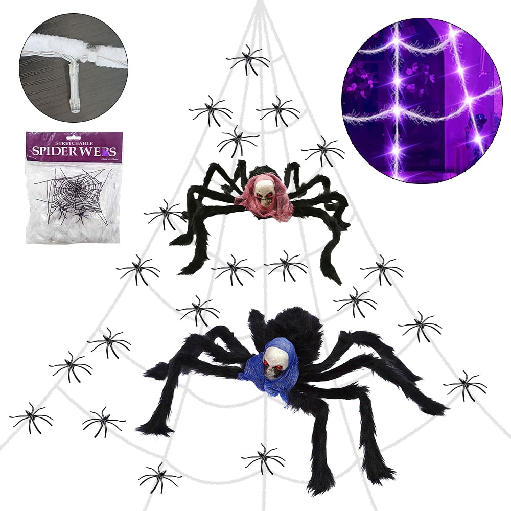 Click here for Amdohai Halloween Spider Light Up Spider Webs Deco... prices