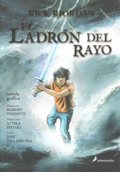 Pre-Owned Percy Jackson y los Dioses del Olimpo / El Ladrón del Rayo. Novela Gráfica / The ...