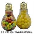 Creative Hobbies 24 Pack 4 Inch Clear Fillable Plastic Light Bulbs for ...