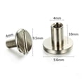 50Sets Metal Chicago Screws Binding Leather Screw Nail Rivet Button ...