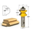 Yonico 5 Bit Bullnose Router Bit Set C3 Carbide 1/2" Shank- 13515 ...