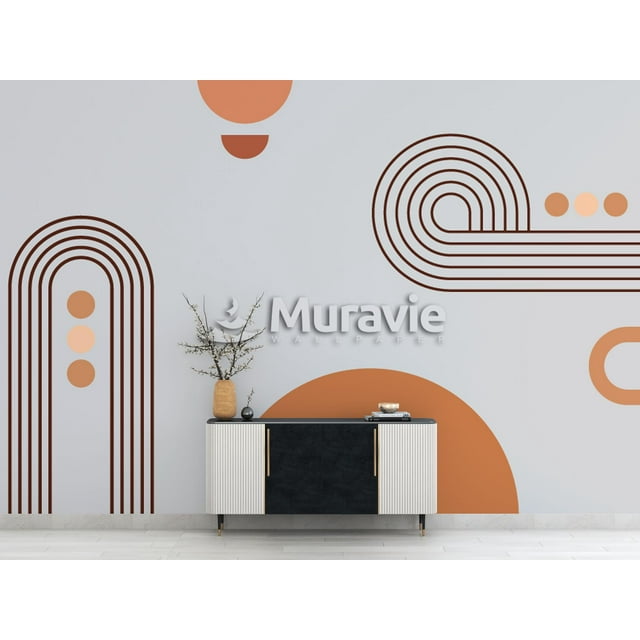 Linear Geometric Pattern 3D Wallpaper - Walmart.com