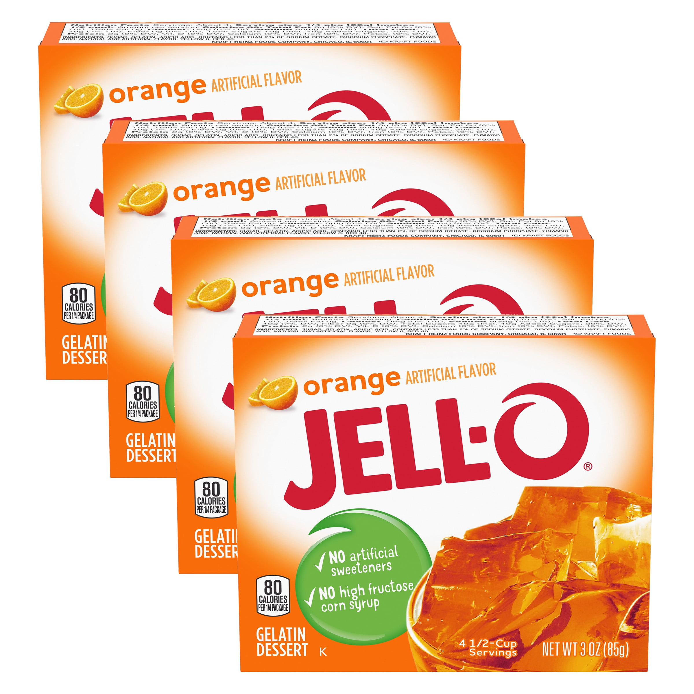 Orange Jello Box
