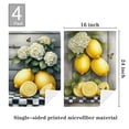 A painting of three lemons and a half of a lemon on a tabletoallas de ...