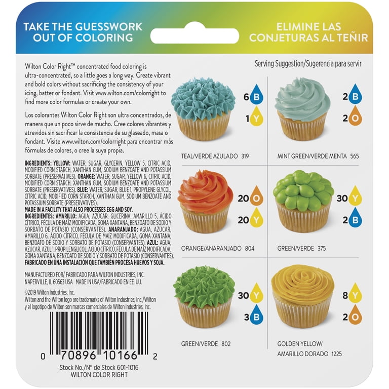 Wilton Food Coloring Chart Cake Color Mixing Chart