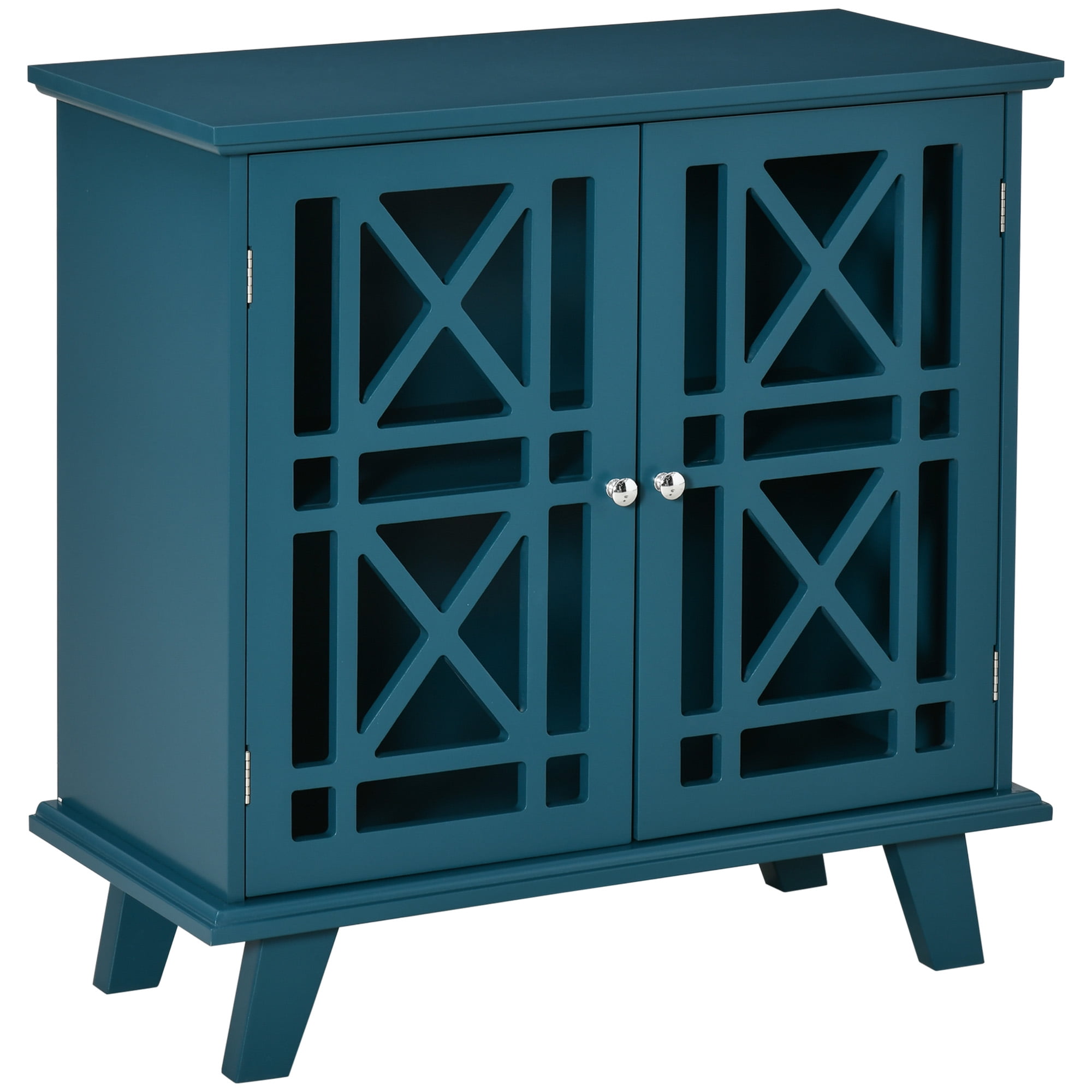 Click here for Homcom Storage Cabinet With Fretwork Doors Shelf M... prices