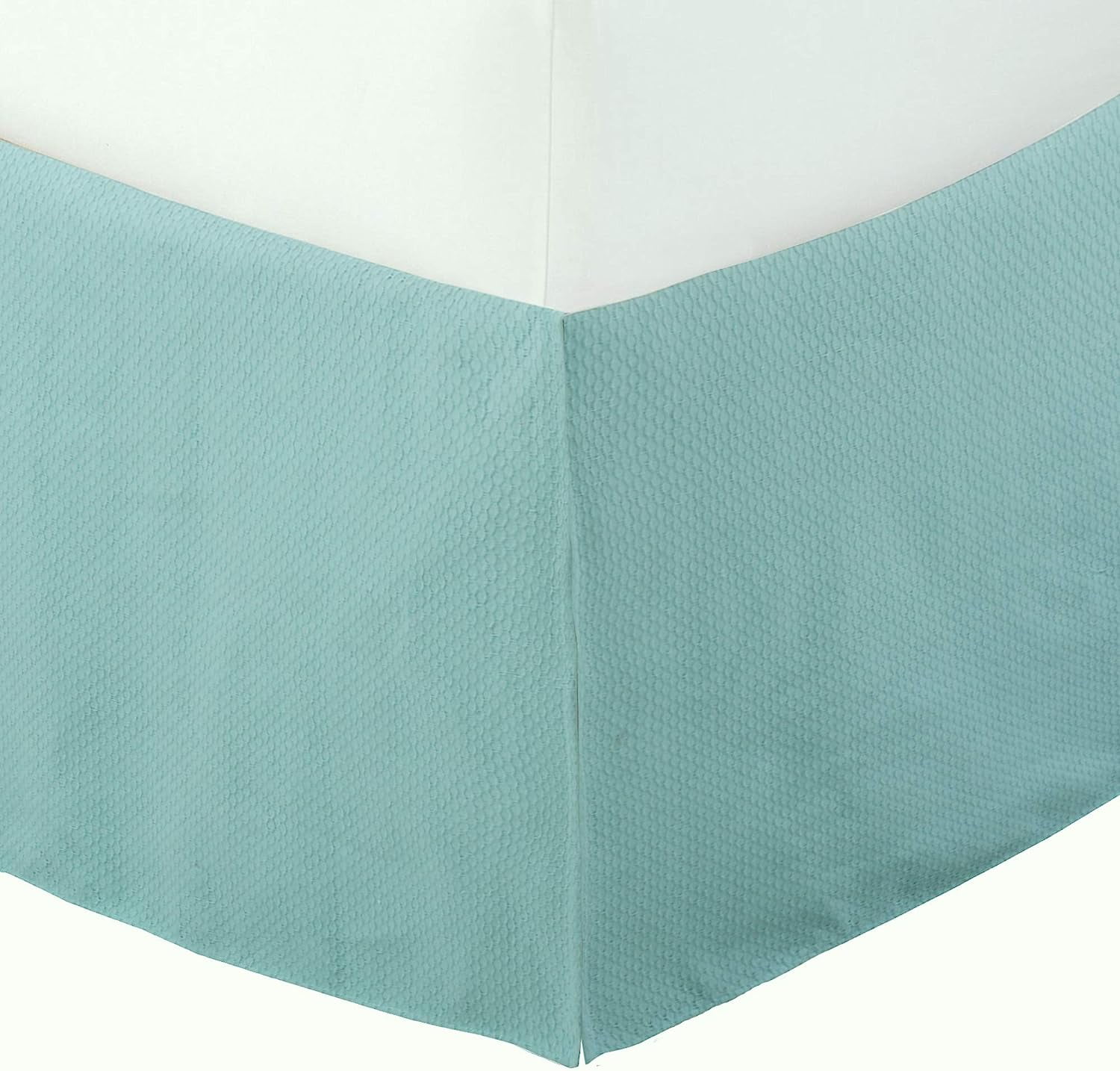 Cozy Line Home Fashions Pattered Aqua Turquoise Blue Bed Skirt, Dust ...