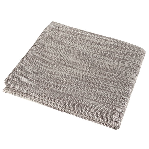 Mantel a rayas de algodón y lino, protector para mesa de comedor y ...