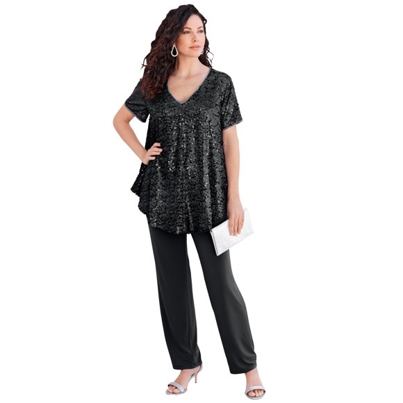 Womens Plus Size Pant Sets