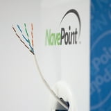NavePoint Cat5e Plenum Jacket, 1000ft, White, Solid Bare Copper Bulk ...