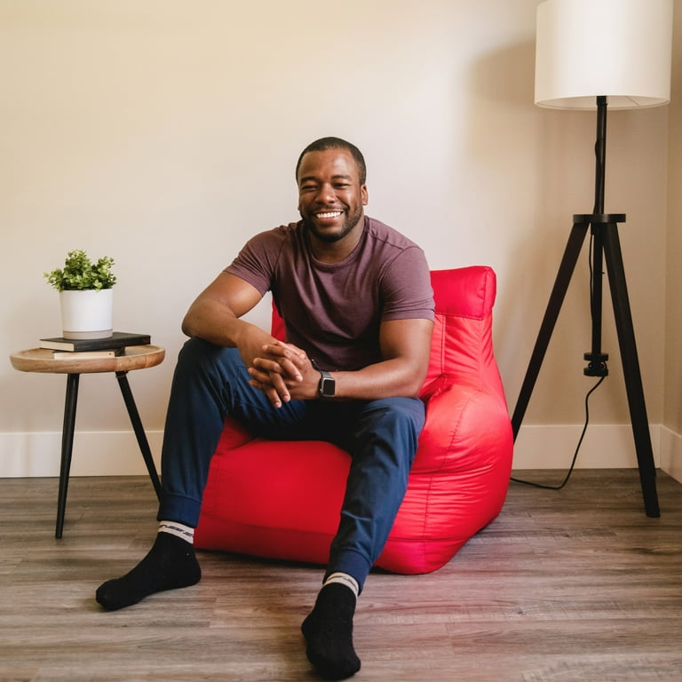 Big joe red bean bag chair store
