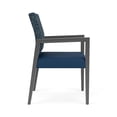 Pemberly Row Waiting Reception Guest Chair Wood Frame in Blue - Walmart.com