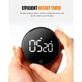JUNCHI-Magnetic Digital Kitchen Timer, 3 Volume Levels LED Display ...