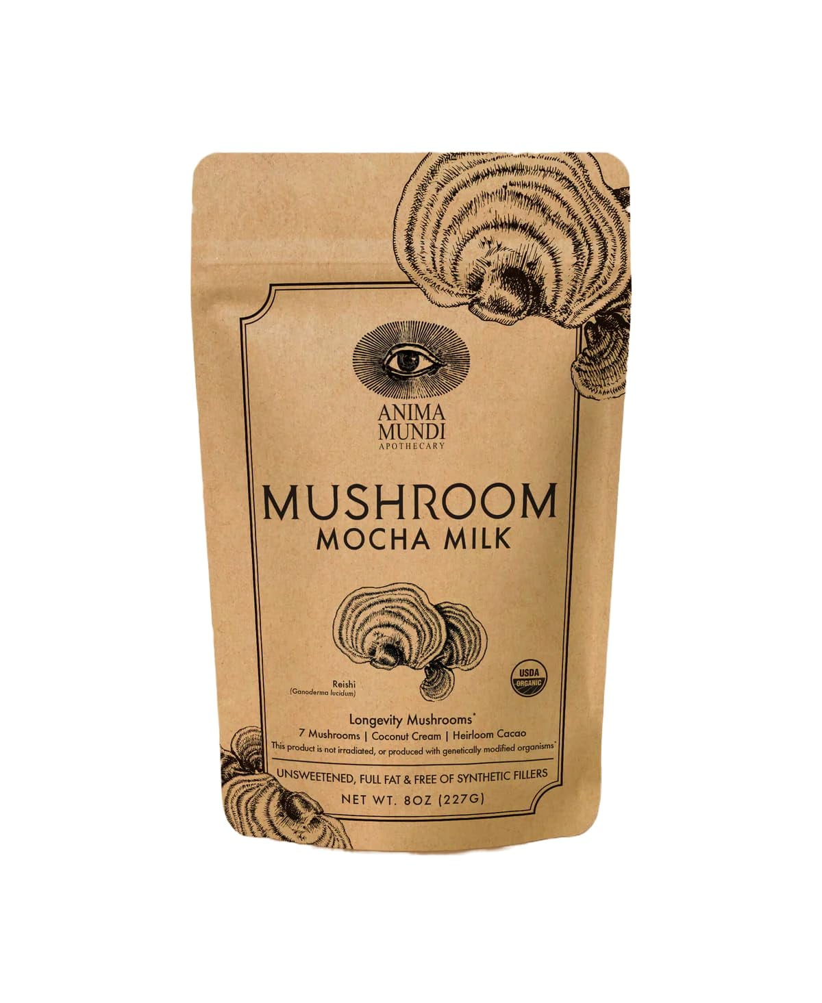 Anima Mundi Apothecary Mushroom Mocha Milk, Free Creamer with Coconut ...